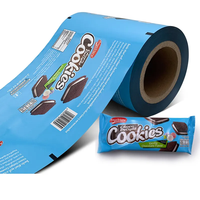 Custom Cookies Packaging Bag Roll Stock Film Biscuit Sachet